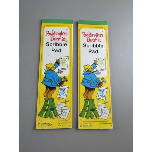 Vtg 1980 Paddington Bear's Writing Pads Fun Creators Paper | eBay