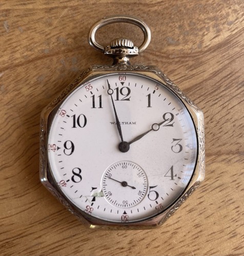 Unique Octagonal Waltham Vintage Pocket Watch | eBay