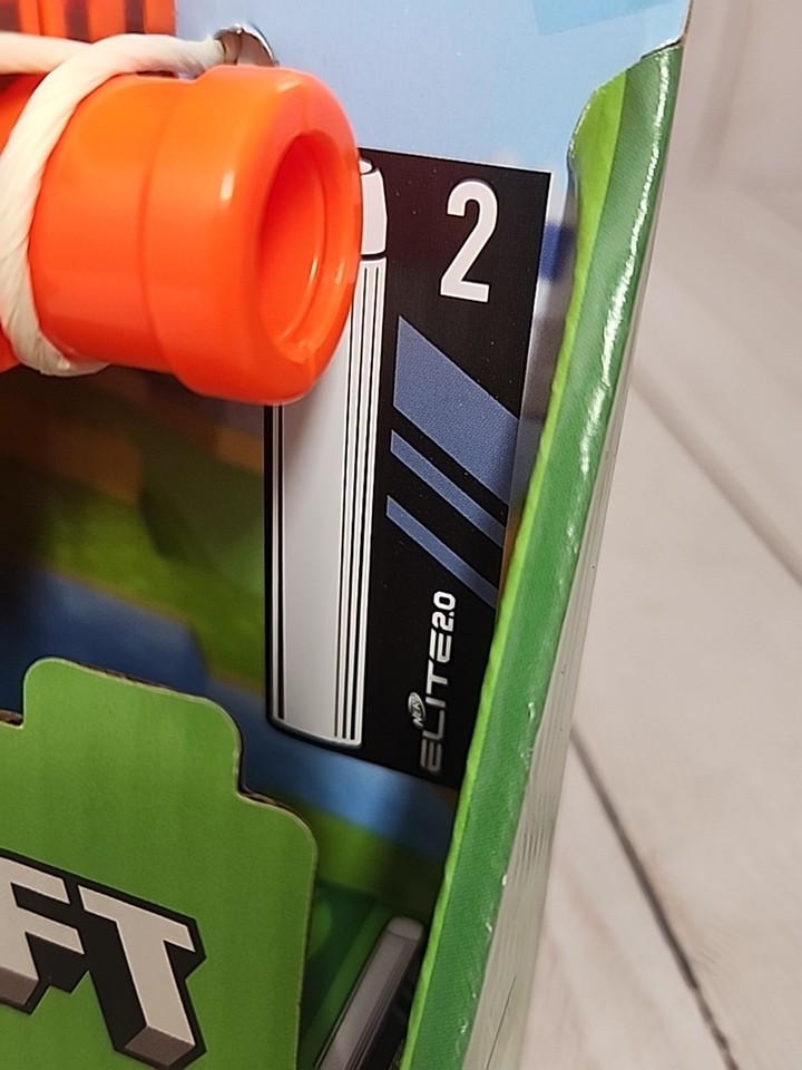 Nerf Minecraft Snow Golem Mini Blaster With 2 Elite Soft Darts Bullets ...