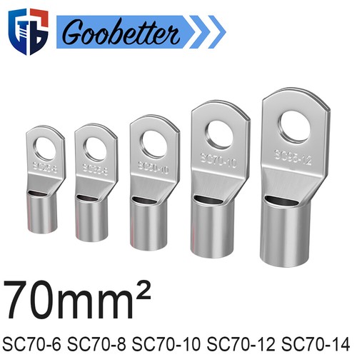 70mm² Copper Tube Terminals Battery Welding Cable Lug Eyelet Crimp ...