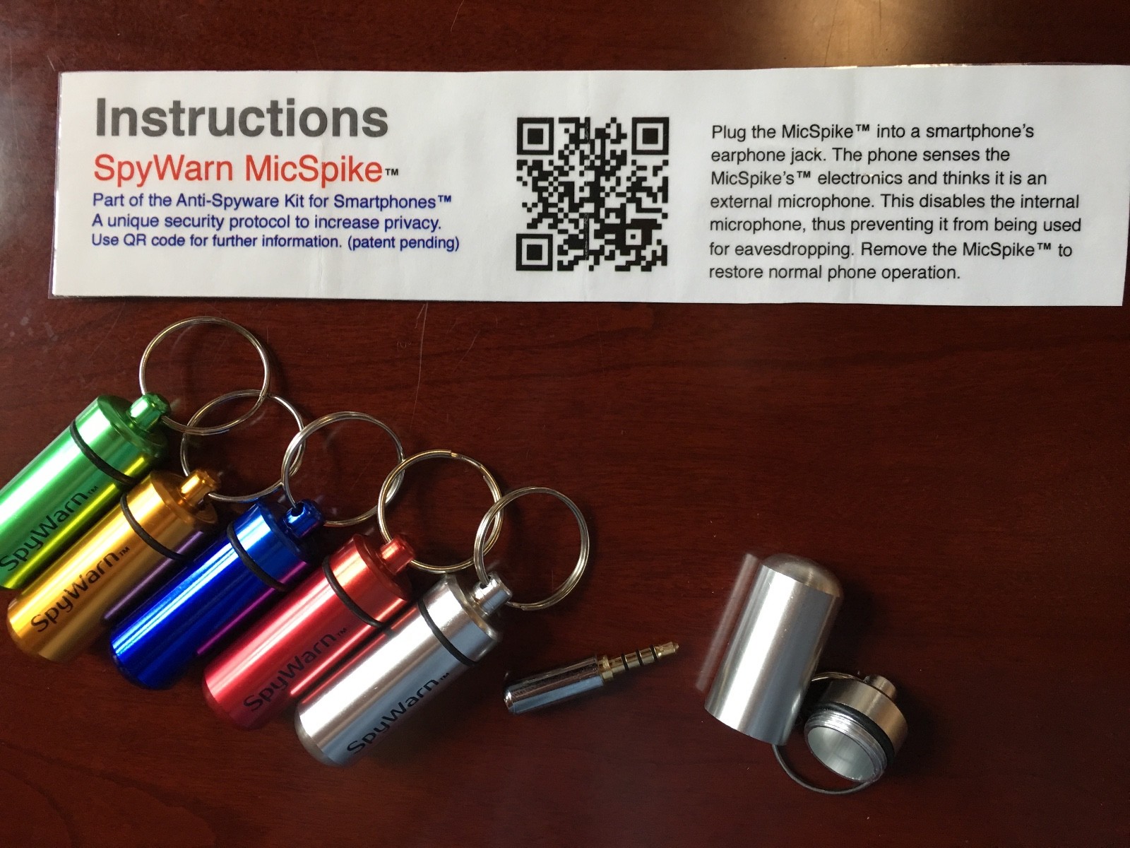 MicSpike SpyWarn Anti-Eavesdropping Device for your Smartphone Spyware ...