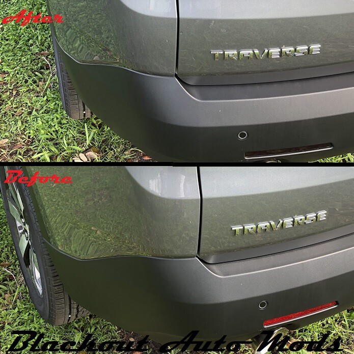 Rear Bumper Reflector Blackout Kit Vinyl Overlay For 2018-21 Chevy ...
