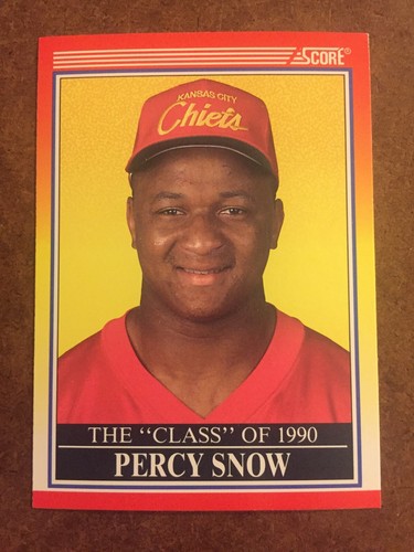 Percy Snow 606 Score 1990 NFL Football Trading Card | eBay
