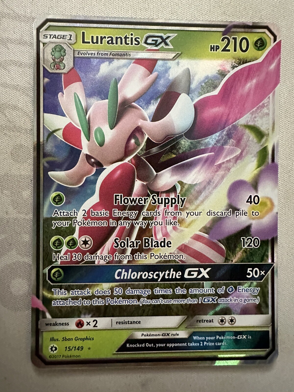 Lurantis GX 15/149 Full Art Ultra Rare Pokémon 2017 Sun & Moon - NM | eBay