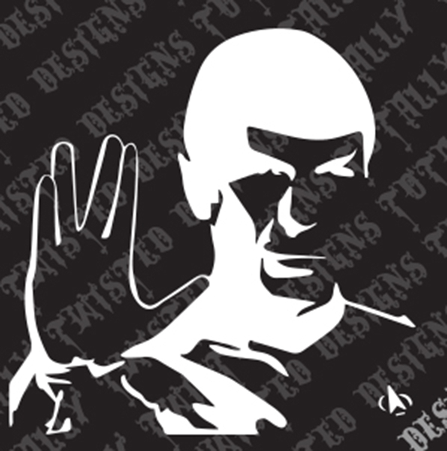 Spock vinyl decal sticker car truck motorcycle star trek kirk nimoy ...