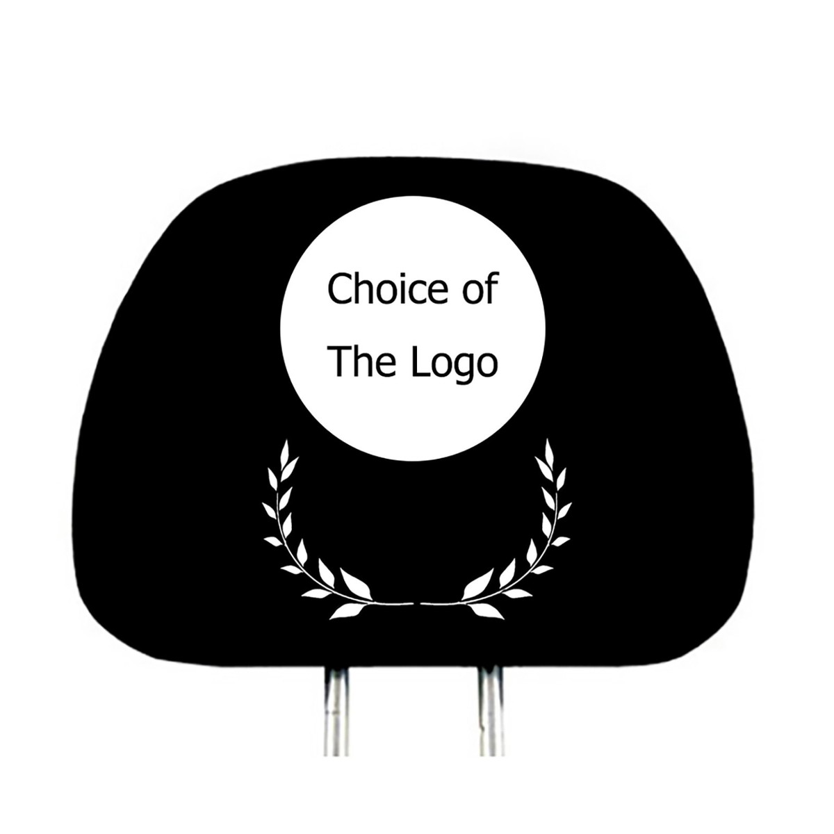 Headrest Logo GM Accessories 42706345 Leather Headrest In Jet Black