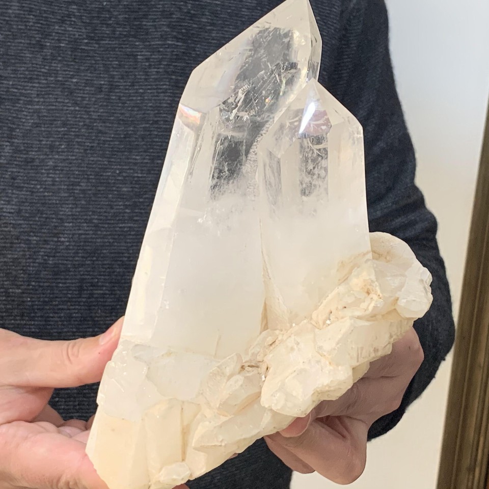 5.27LB Natural Clear White Quartz Crystal Cluster Quartz Crystal ...