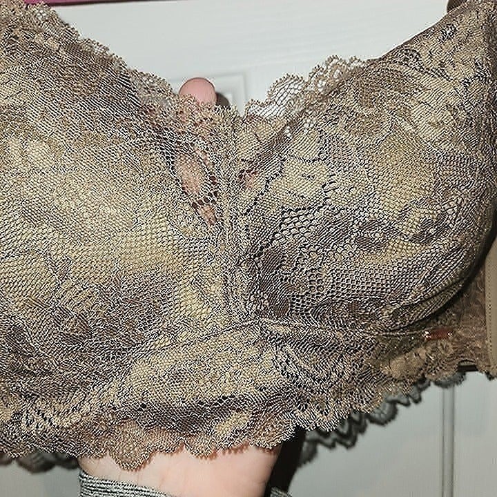 36B Beige Lace Molded Padded Cups Side Underwire Bra by Danskin ...