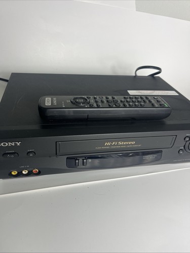 Sony SLV-N55 VCR Hi-Fi Stereo 4-Head VHS Player Recorder W/ Remote ...