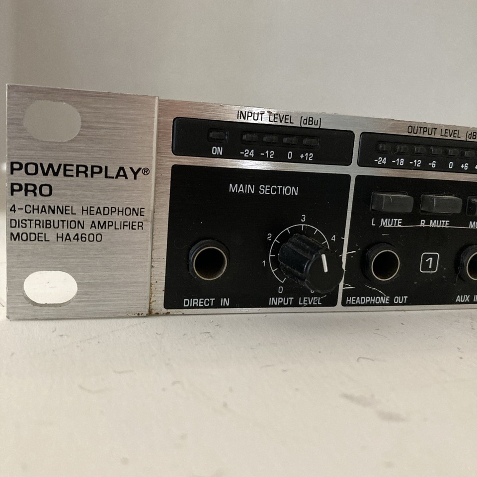 Behringer Powerplay Pro HA-4600 4 Channel Headphone Distribution ...