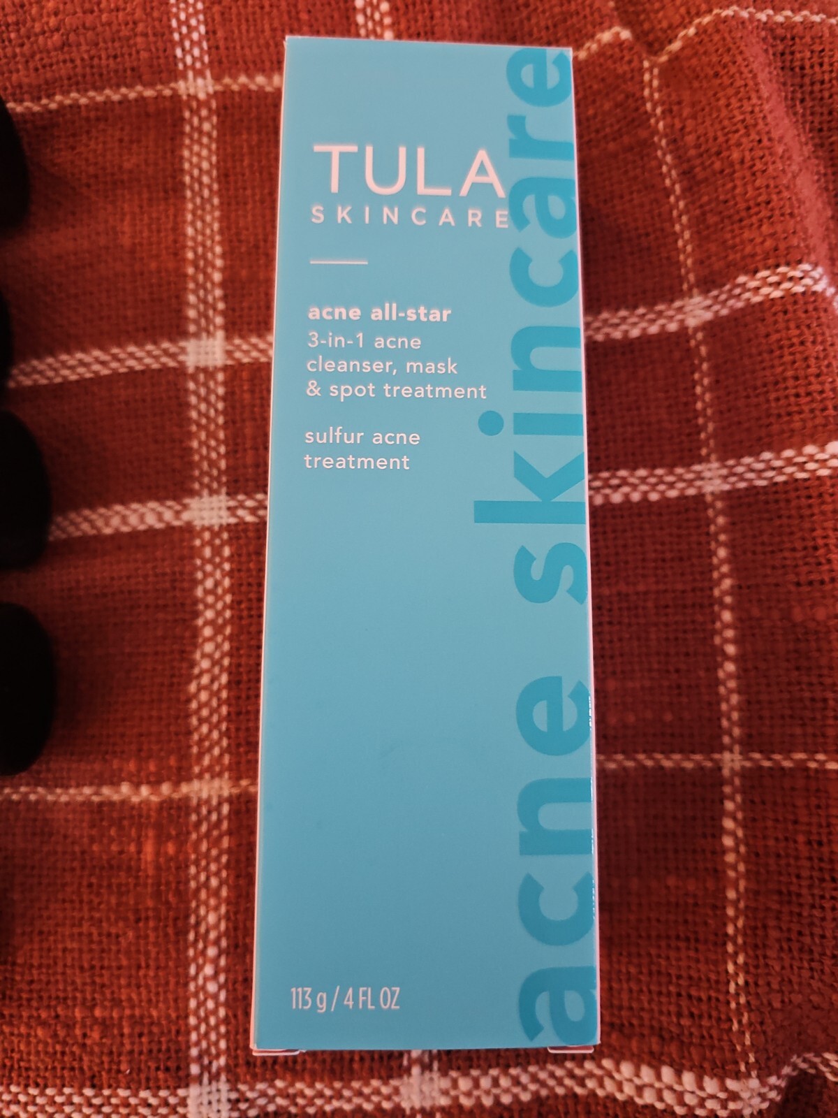 TULA Acne All-Star 3-in-1 Acne Cleanser, Mask+Spot Treatment 4oz Sealed ...