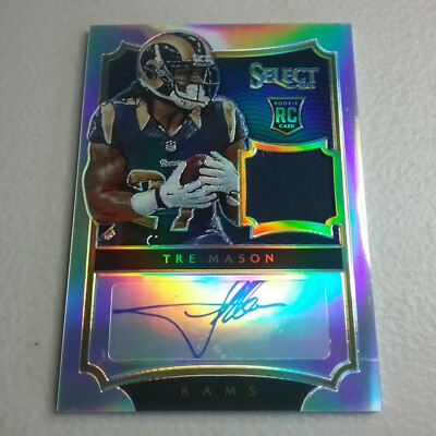 Tre Mason Rams RB 2014 Select Autographed Event Worn Prizm RC #224 SSP ...