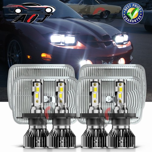 For Pontiac Trans Am 1998 1999 2000-2002 4X " 6000K LED Headlights Hi ...