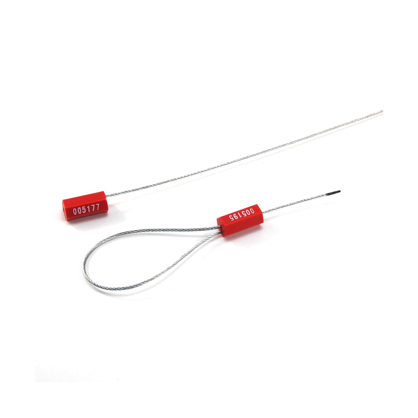 500 Wire Security Seals Numbered Steel Cable Seals Wire Tamper Seals ...