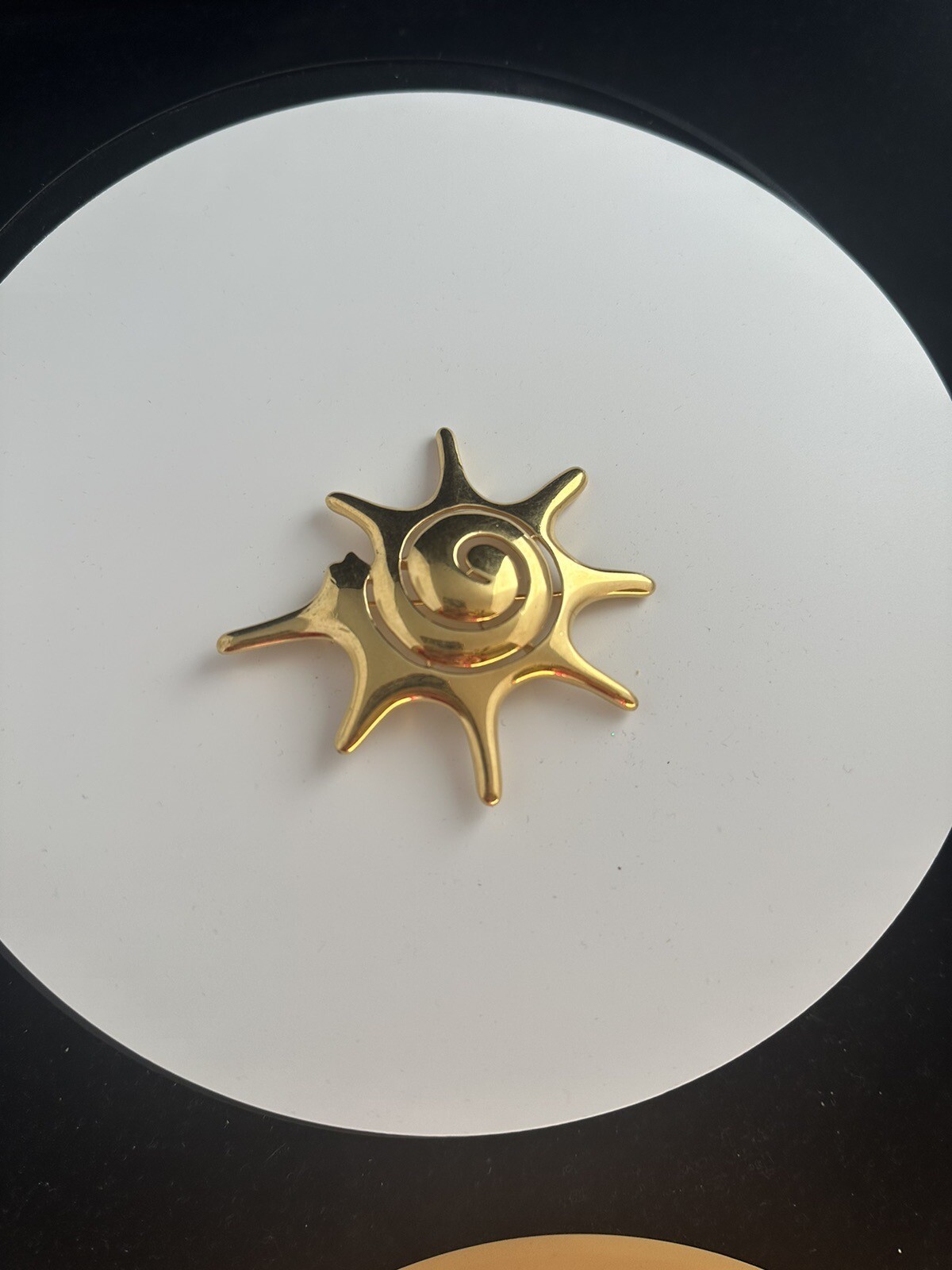 Huge MONET Articulated Gold Metal Abstract Blazing Sun Brooch Or Pin | eBay