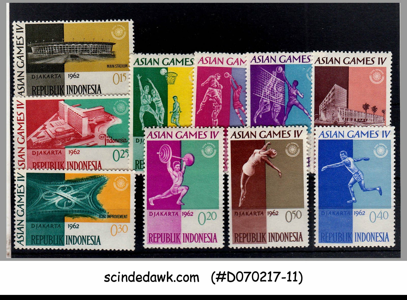 INDONESIA - 1962 ASIAN GAMES IV / SPORTS - 10V- MINT NH | eBay