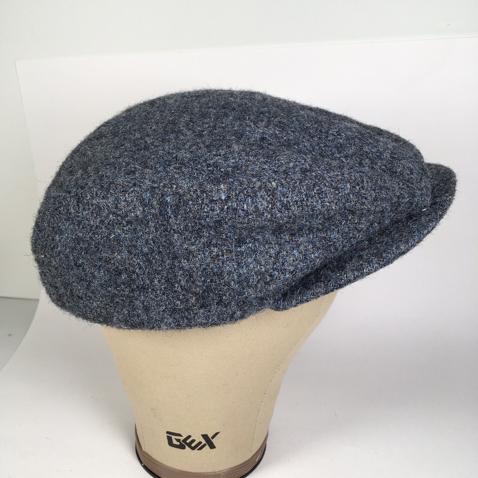Vintage Eddie Bauer Harris Tweed Cap Hat Newsboy Gra… - Gem