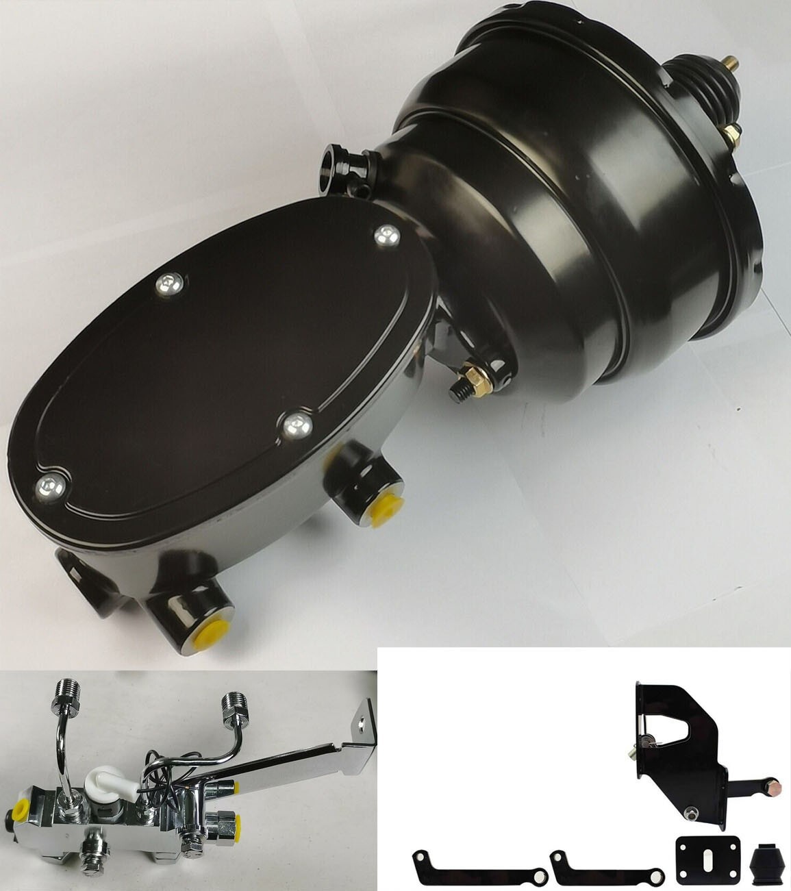 Mopar A B E body power brake booster & Tandem Oval master cylinder disc ...