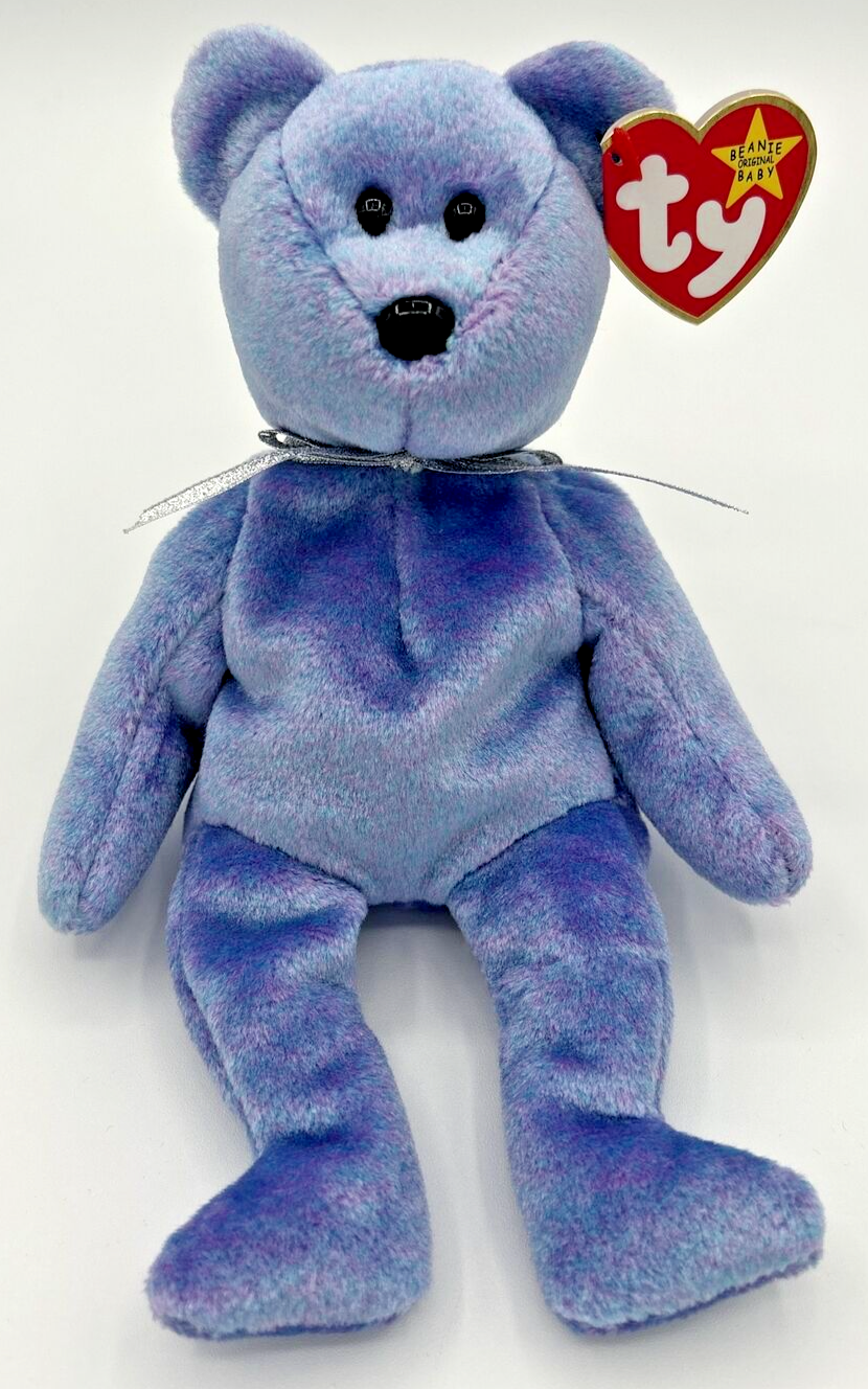 1999 Ty Beanie Baby "Clubby II" Periwinkle Club Bear BB23 | eBay