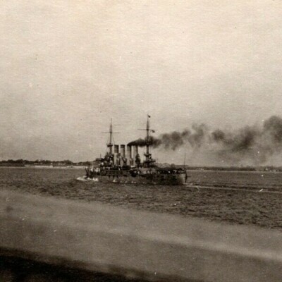 Vintage 1930's Photograph US Navy Battleship in the Chesapeake Bay | eBay