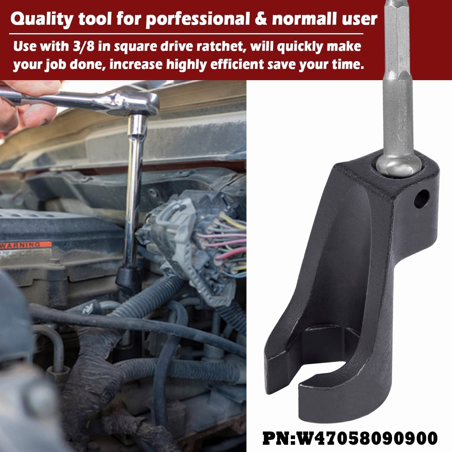 19MM High Pressure Fuel Line Socket Tool for Detroit Diesel DD13 DD15 ...