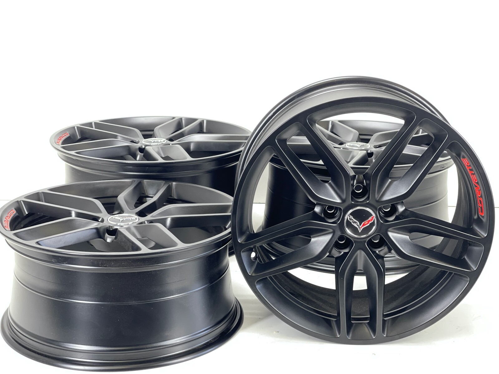 CORVETTE STINGRAY C7 OEM CUSTOM WHEELS RIMS 19X8.5 +56 20X10 +79 #1461 ...