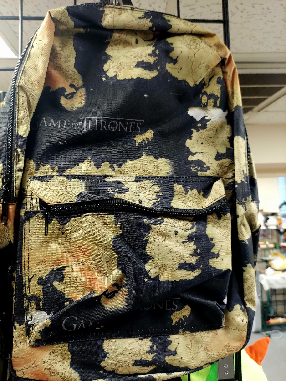 GAME OF THRONES Bioworld HBO GOT "Westeros" Map 18" Backpack - Black ...