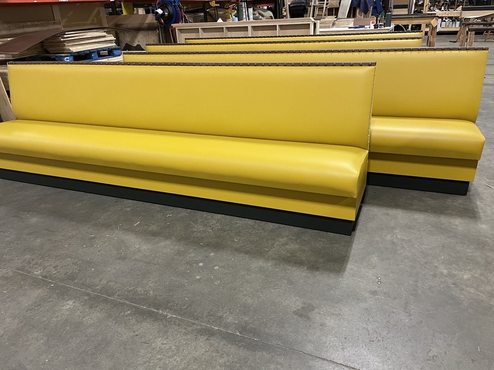 COMMERCIAL RESTAURANT BOOTH FURNITURE -WALL BENCH IN PLAIN BACK STYLE ...