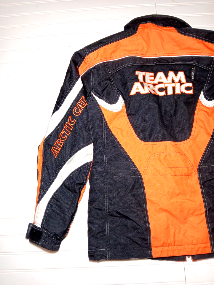 Arctic Wear Orange & Black Arctic Cat Snowmobile Jacket Size M | eBay