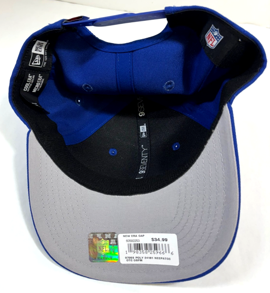 New England Patriots NFL NE Retro Stretch-Snap Snapback Hat~Blue | eBay