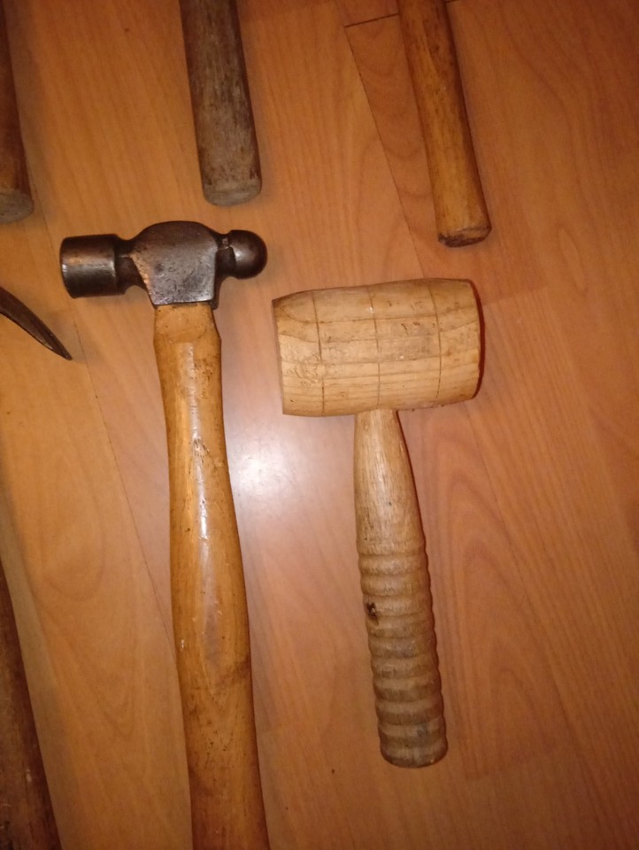 10 Hammers Joblot Claw Ball Pein Mallet Pin etc Woodworking Tools Used ...