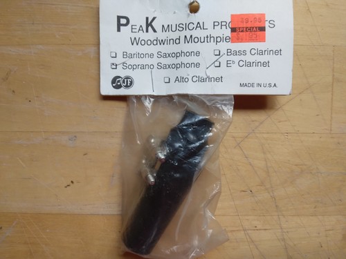 Soprano Saxophone Plastic Mouthpiece with Cover Cap, New Old Stock | eBay