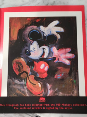 RARE Disney Mickey Mouse Dancing in the Rain Signed Lithograph Eric C ...