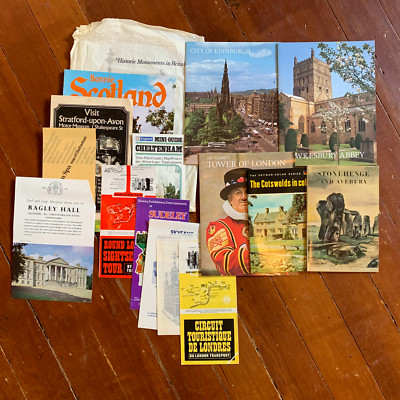 Vintage 1970s Lot of Great Britain Travel Souvenir Brochure Pamphlets ...