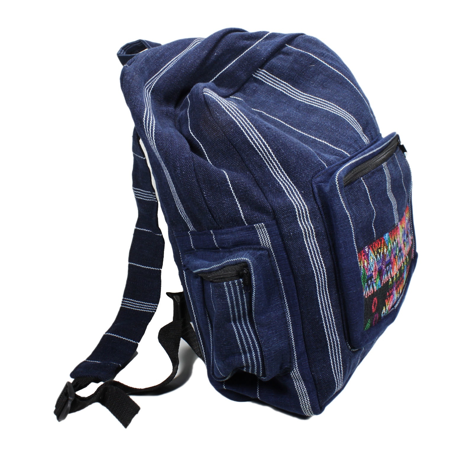 Blue Jean Stripe Backpack Tapestry Bag Hippie Boho 100% Cotton 15" | eBay