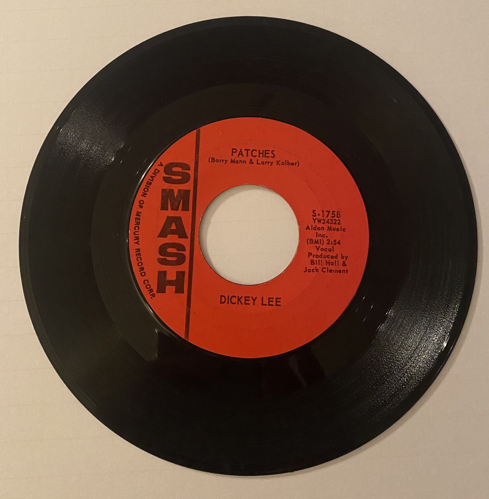 Dickey Lee – Patches / More Or Less - Smash Records – S-1758 | eBay
