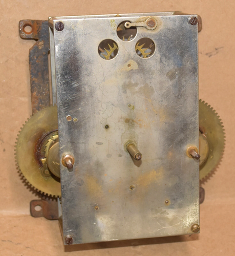Antique Atkins? Nickel Plated Upside Down? Weight Driven Clock Movement ...