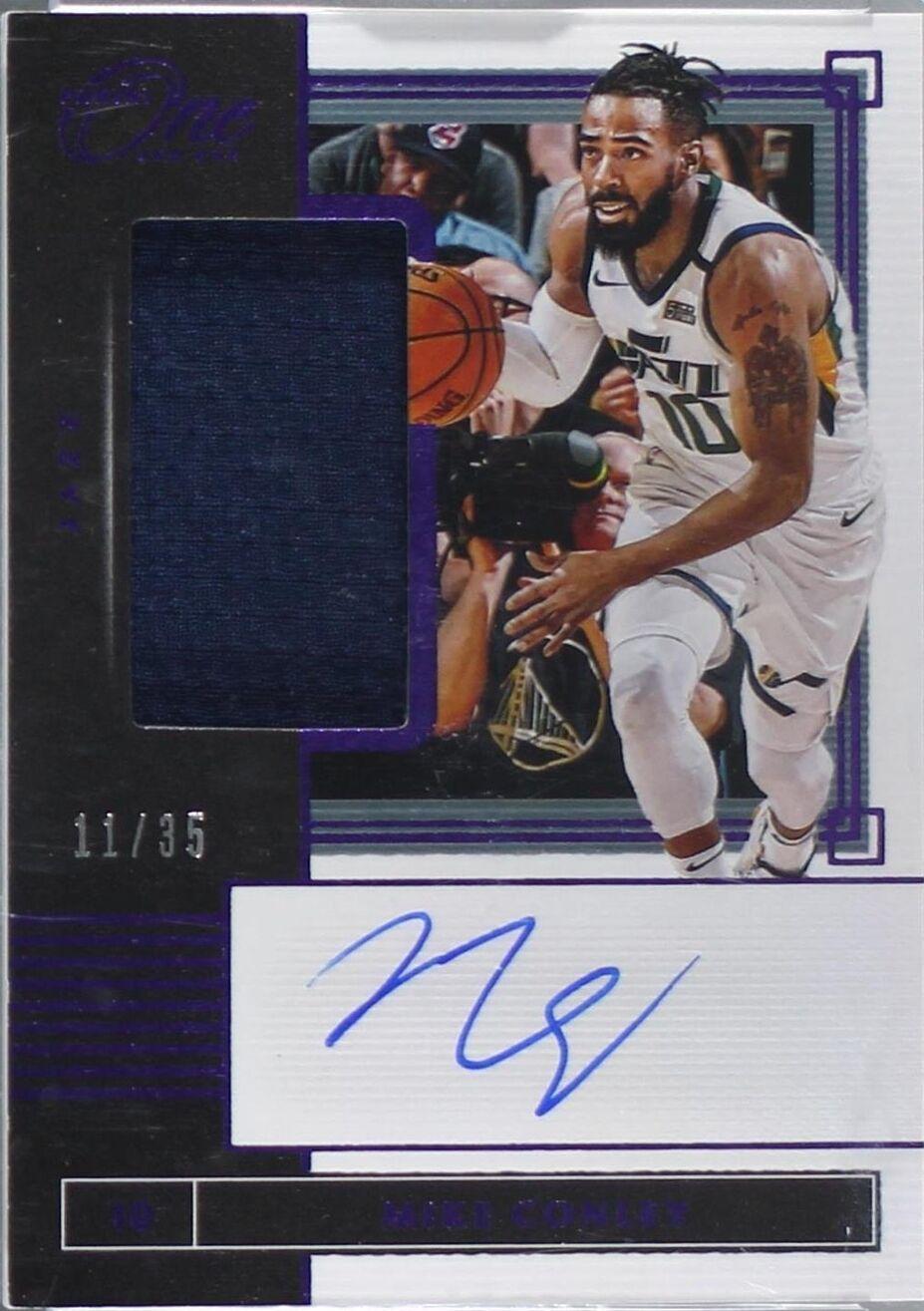 2019-20 Panini One and One - Jersey Autographs Mike Conley #JA-MCL ...