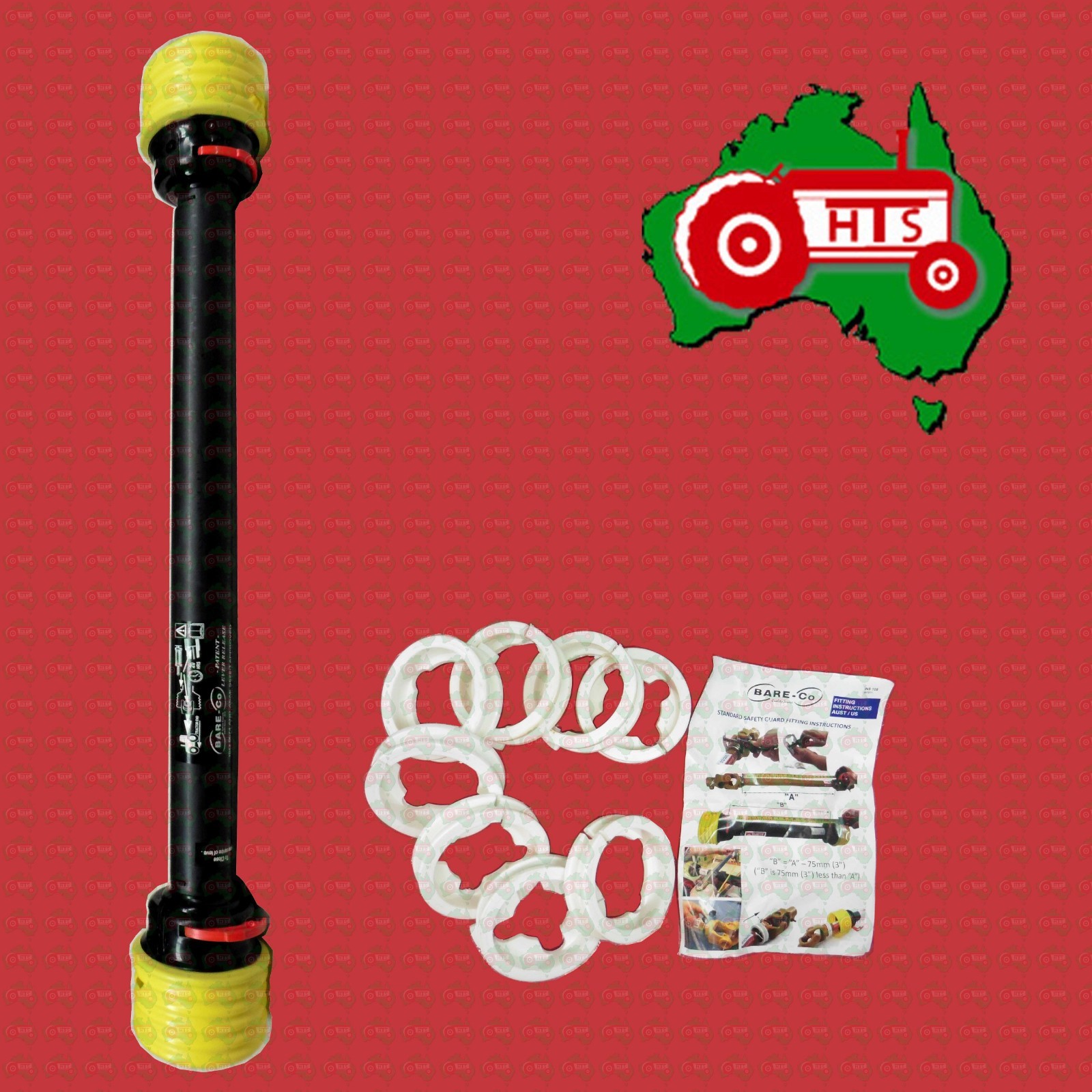 Tractor PTO Shaft Safety Guard Cover Small To Medium PTO Shaft 1.5 ...