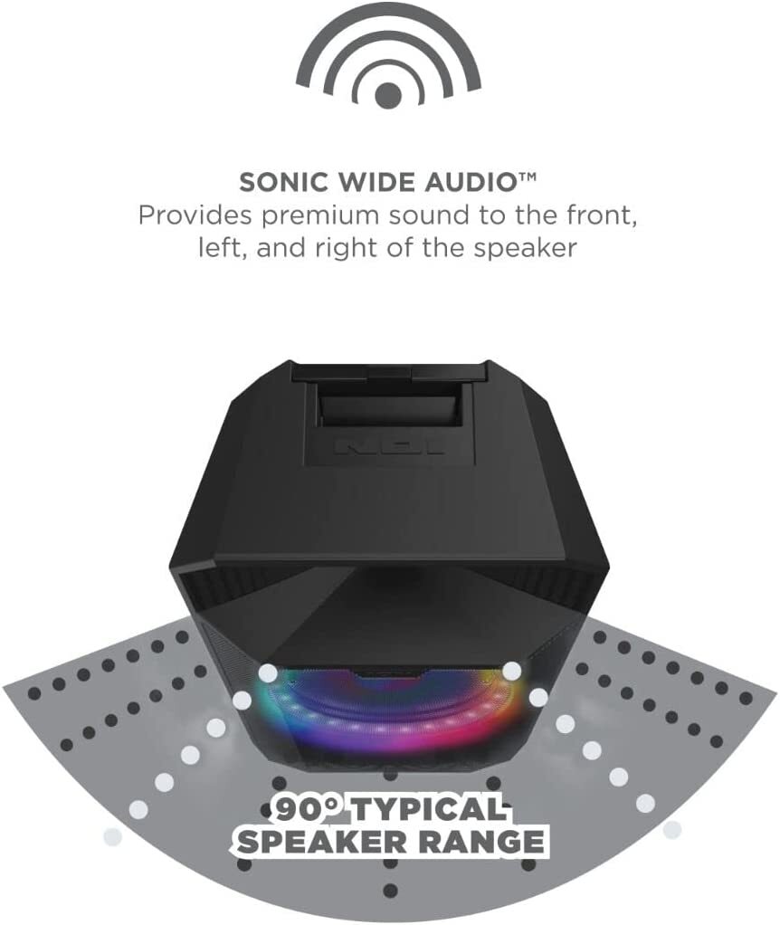 Ion Total PA Live High-Power Bluetooth Speaker System with Premium Wide ...