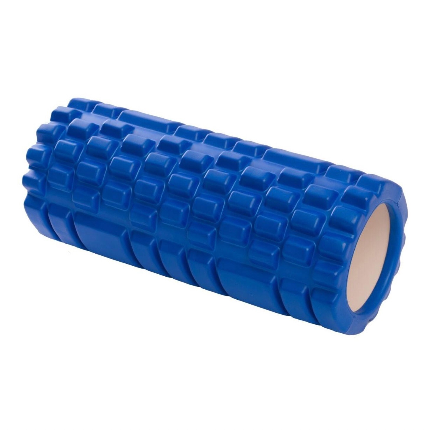 blue foam roller for self massage exercise back pain legs yoga relieve ...