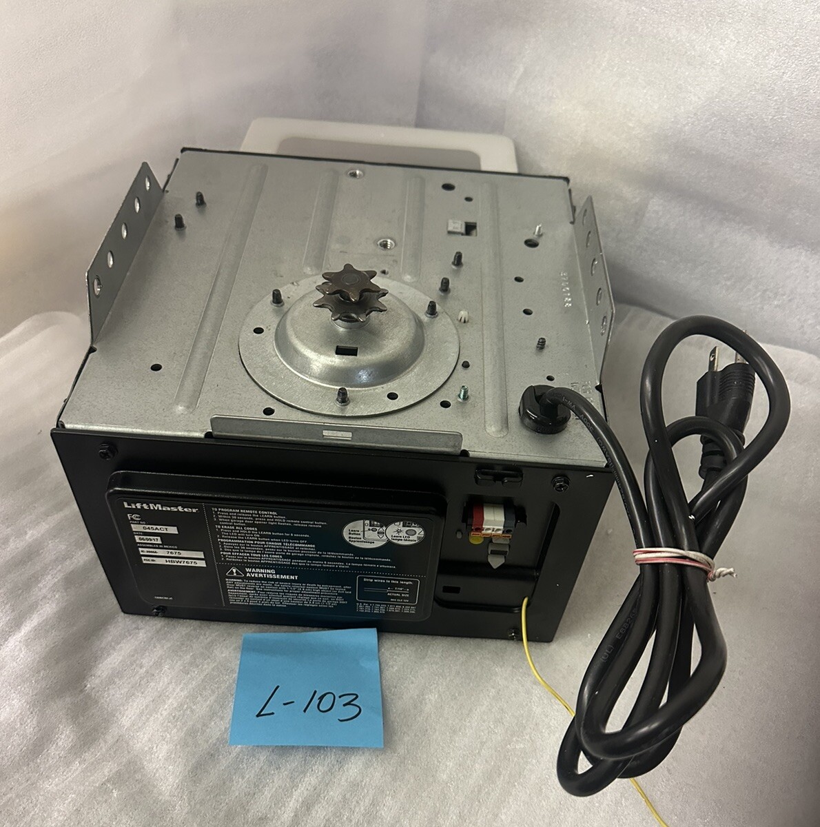 Liftmaster Chain Drive Model 8075 Garage Door Opener Head Working ...