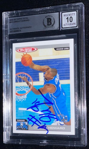 Dwight Howard 2004-05 Topps Rookie Card Signed Autographed (RC) BECKETT ...