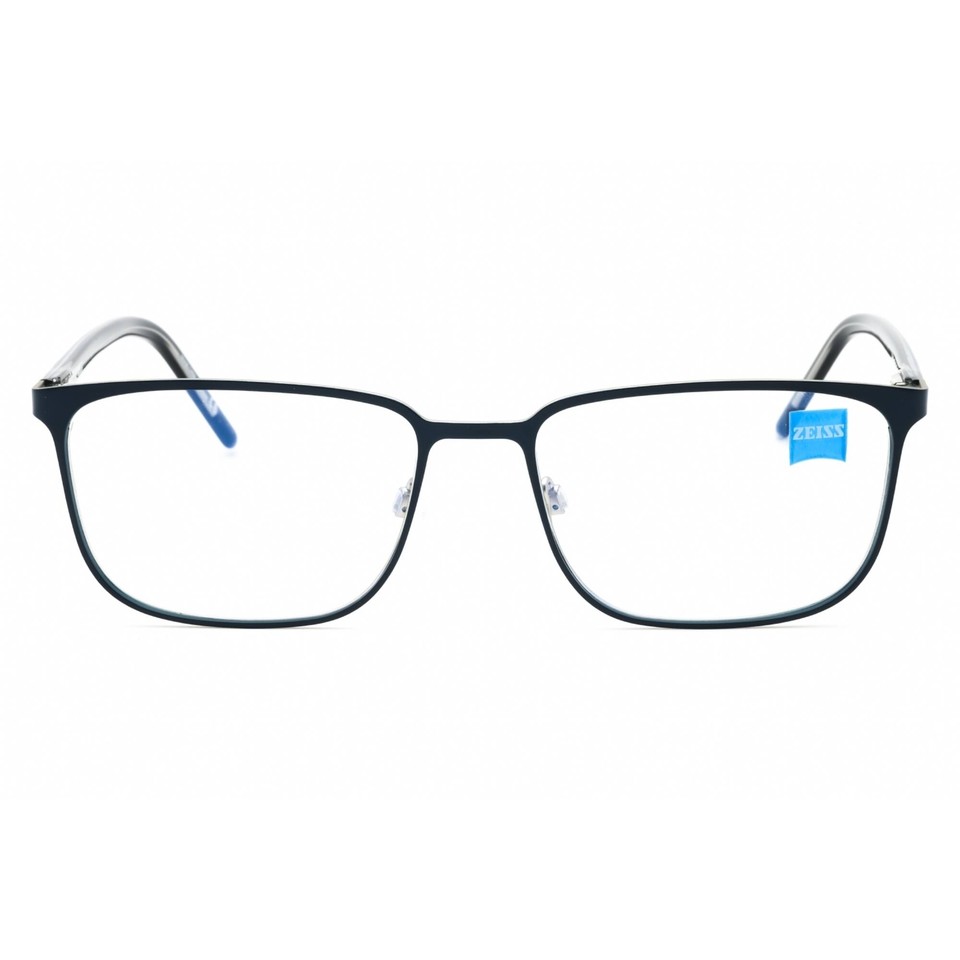 Zeiss Men's Eyeglasses Matte Navy Square Full Rim Metal Frame ZS22400 ...