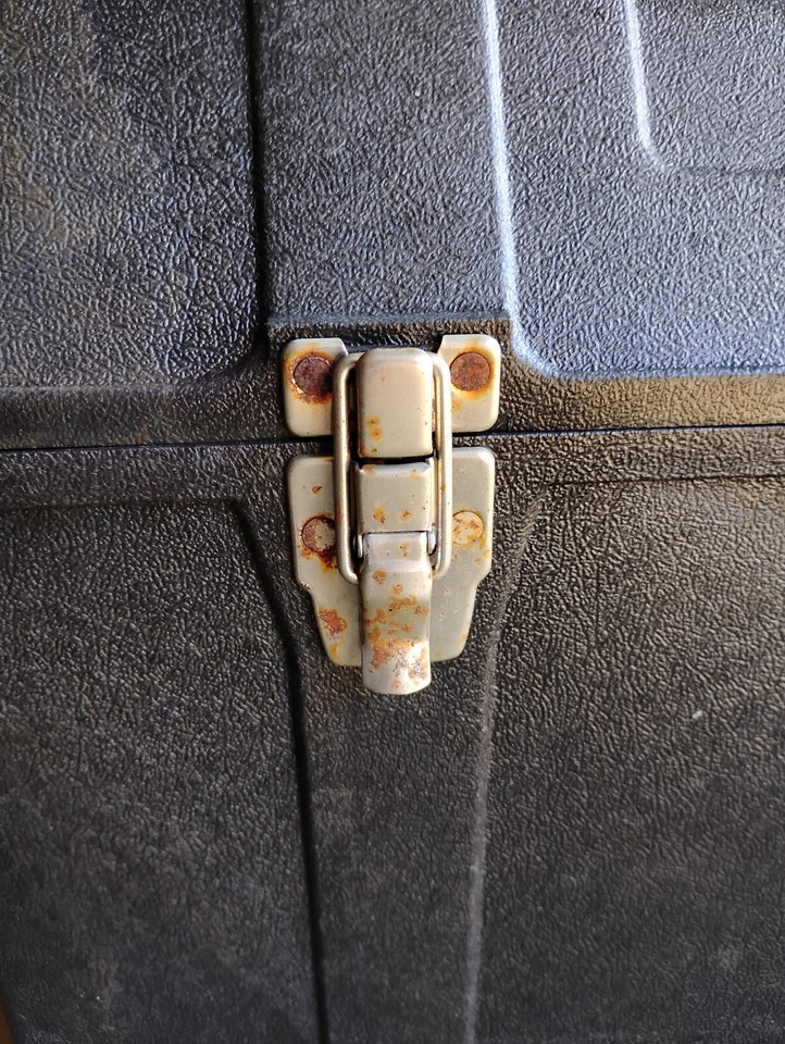 Professional TUFF-BOX Tool Box Heavy Duty 19x 8 x 12-1/2" Tall Black ...