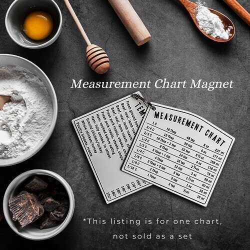 Kitchen Baking Measurement Conversion Chart Magnet | Must Have for Any ...