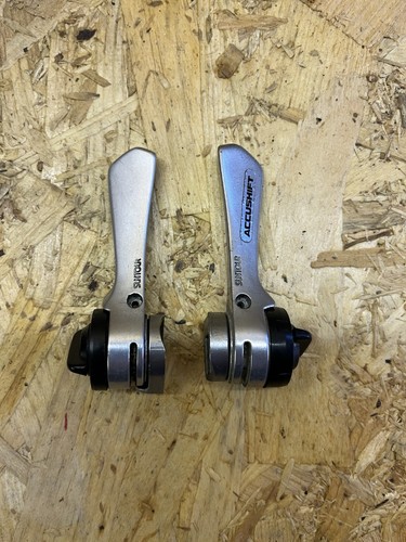 Vintage Suntour Accushift 7 Speed Down Tube Shifters Braze On. | eBay UK