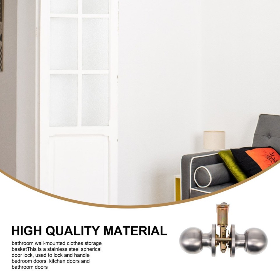 Room Entry Door Lock Stainless Steel Entry Door Knob Interior Ball Door ...