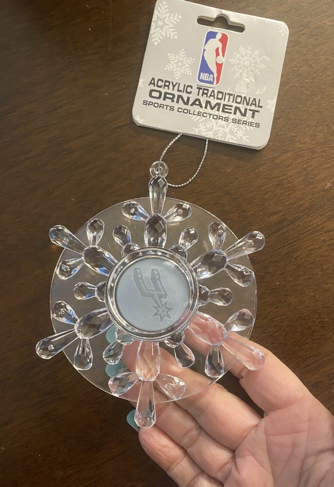 San Antonio Spurs Snowflake Christmas Ornament With Team Logo Acrylic ...