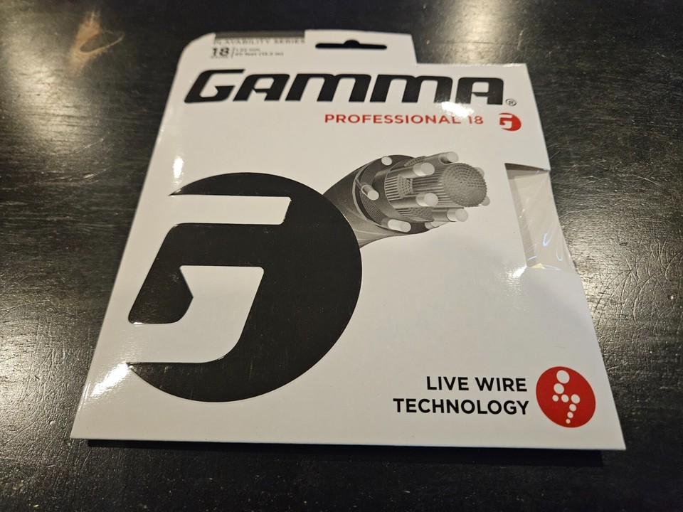 Gamma Professional 18 Gauge Tennis String Set, New | eBay